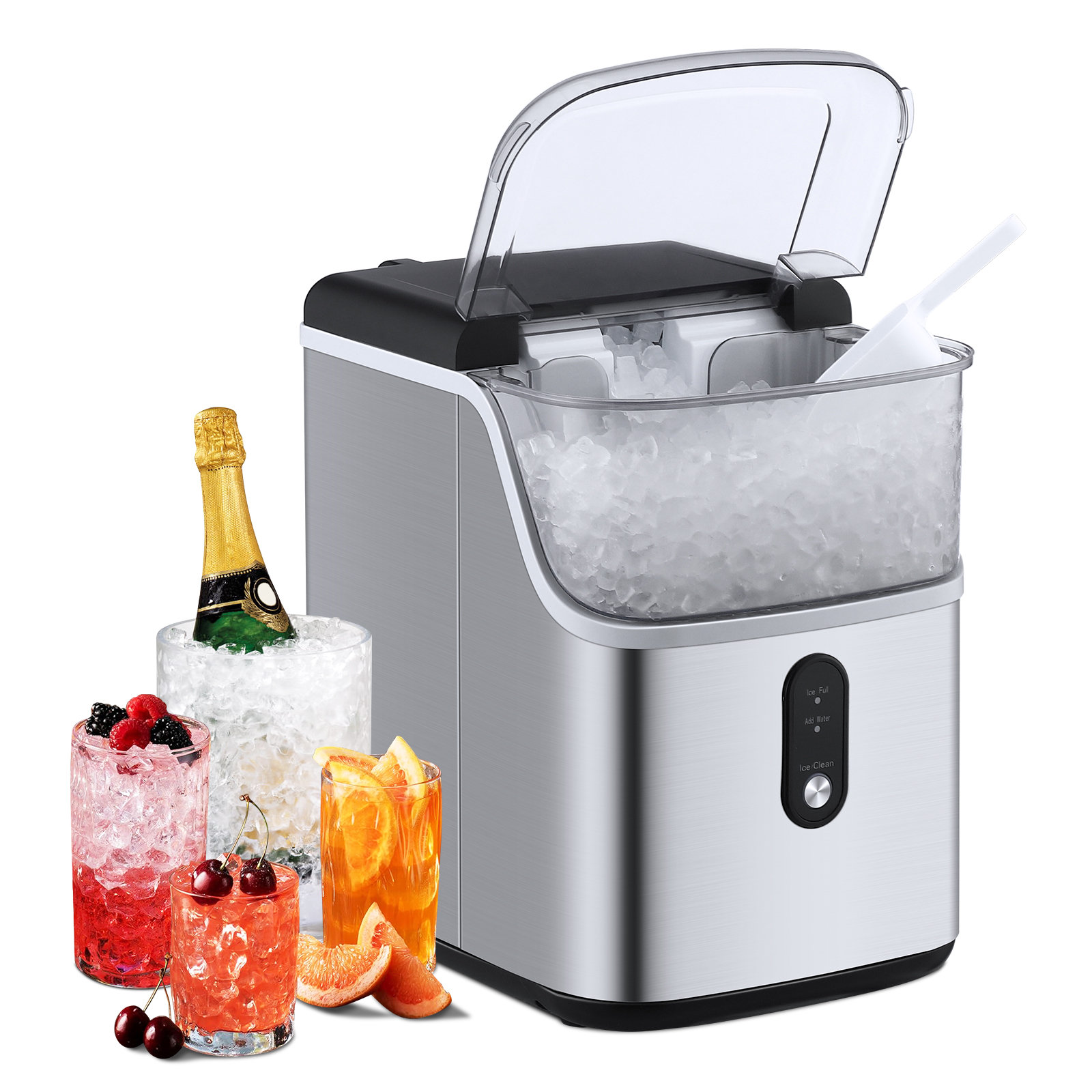 Fashionwu 36 Lb. Daily Production Cube Ice Portable Ice Maker | Wayfair