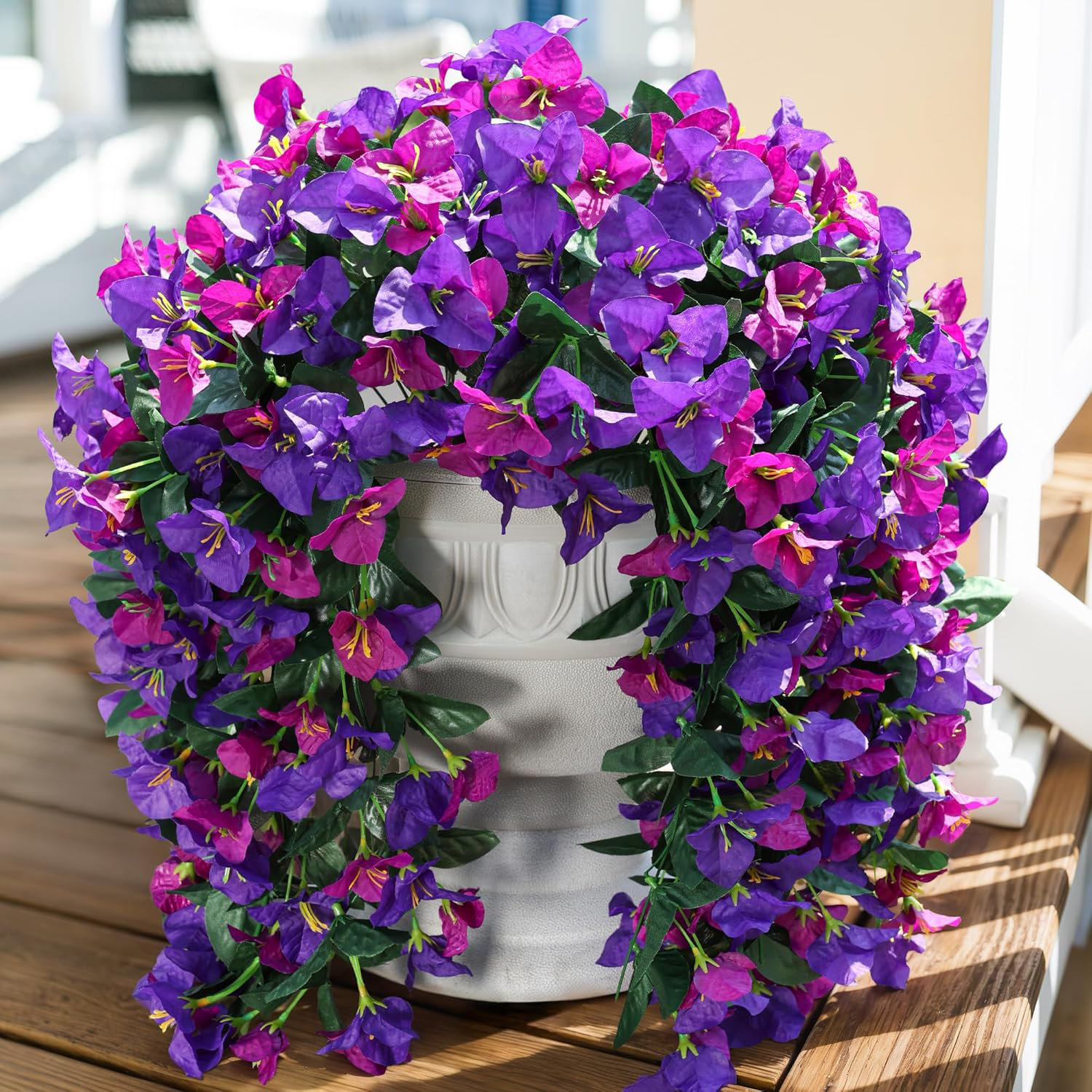 Stock Preferred 2 Pcs Artificial Silk Trailing Vines Mixed Colors | Wayfair