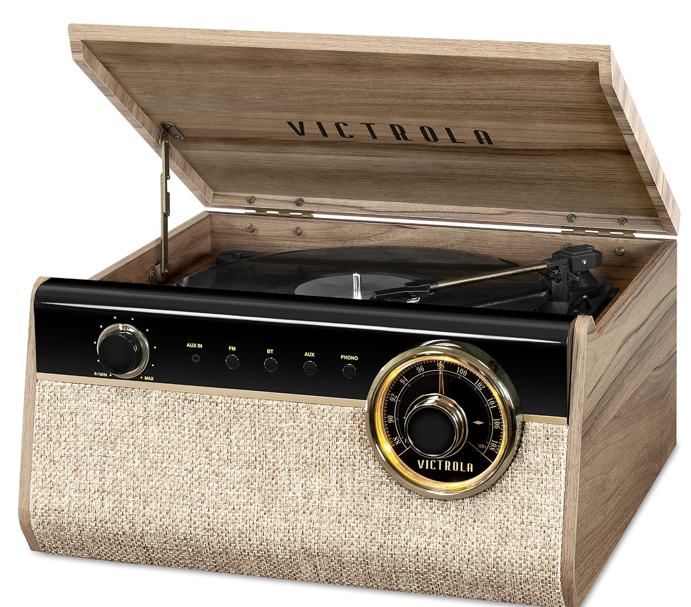 Victrola 4-In-1 Austin Bluetooth Decorative Record Player with 3-Speed ...