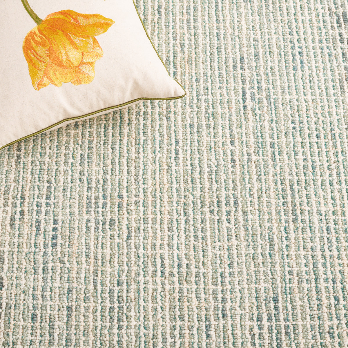 Trent Austin Design® Hand Tufted Wool/Cotton Area Rug in Green/Ivory ...