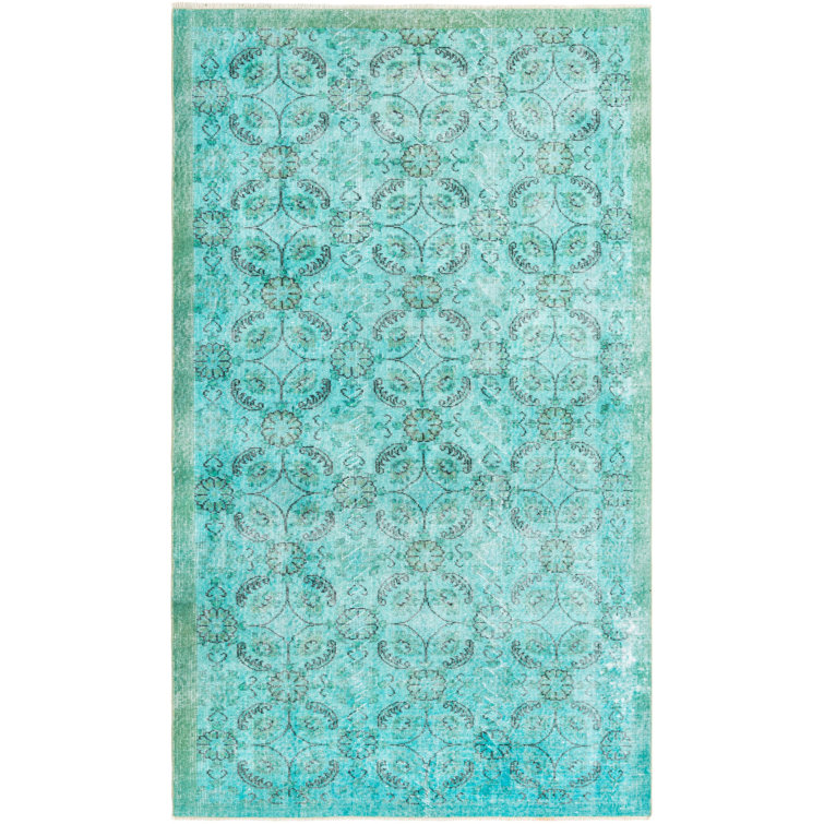 Vidal Turquoise Wool Rug | Wayfair.co.uk