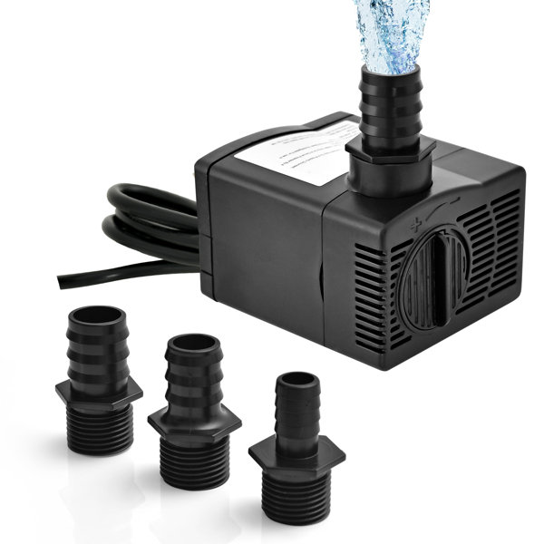 Dakota Fields 900l/h 22w Submersible Pump Fountain Water Pump With 2.2m ...