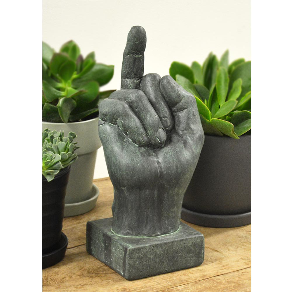 Campania International Middle Finger Cast Stone Statue - Wayfair Canada