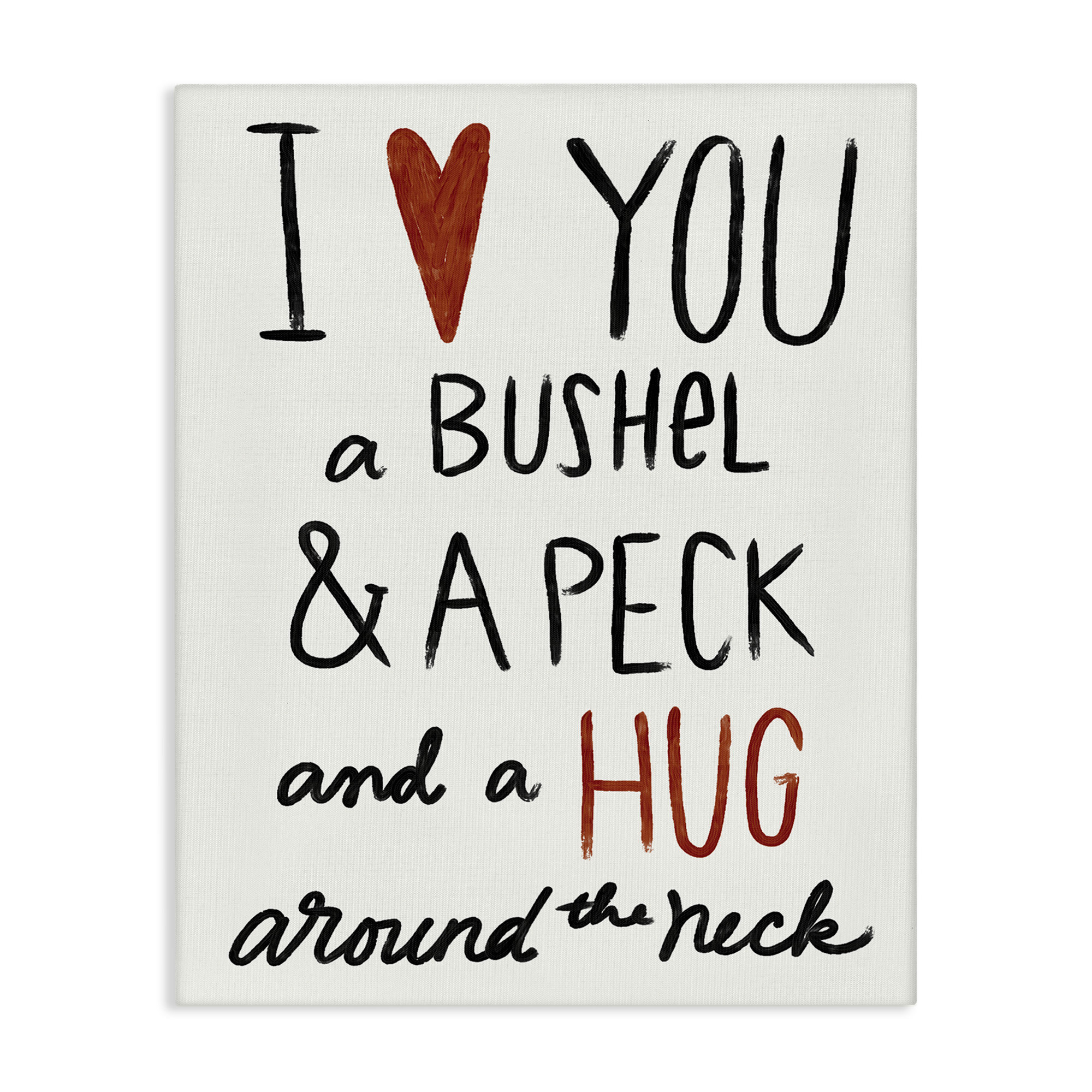 Zoomie Kids 'Bushel and a Peck and a Hug Around The Neck' Wall Art ...