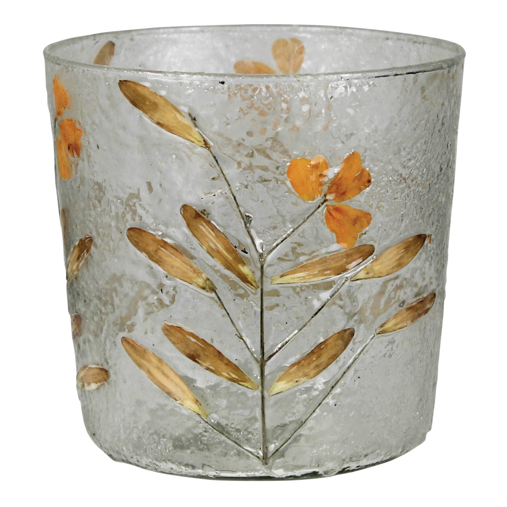 Red Barrel Studio® Xaniyah Enameled Marigold Hurricane | Wayfair