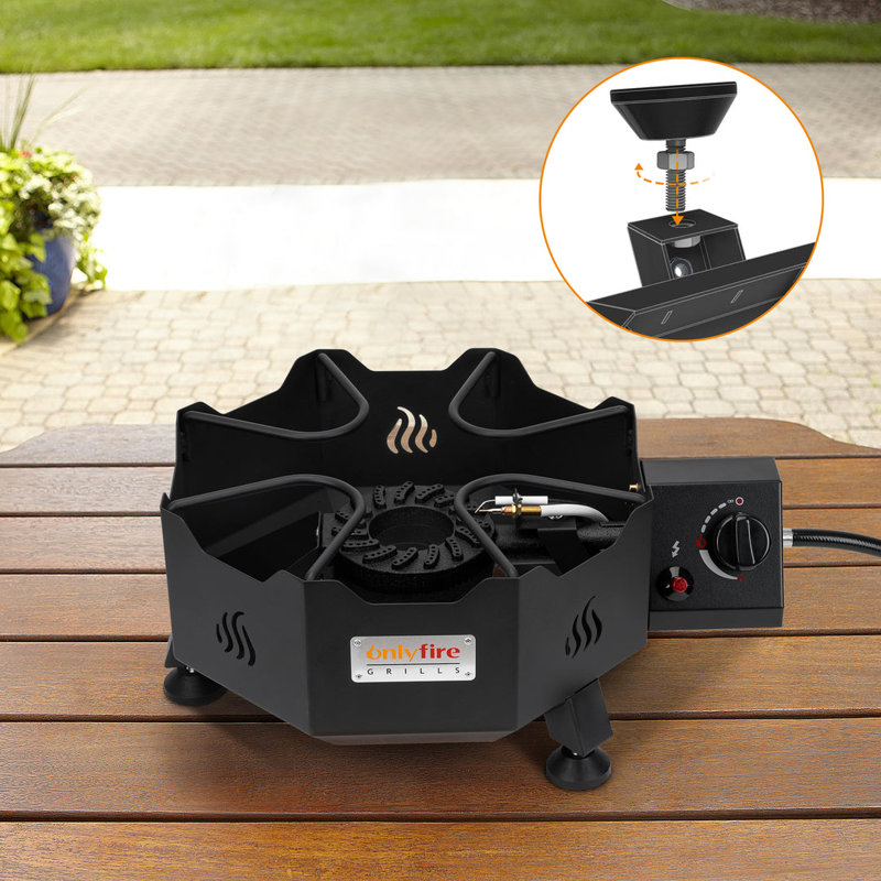 Hitechluxe Propane Outdoor Stove with Adjustable Removable Legs | Wayfair