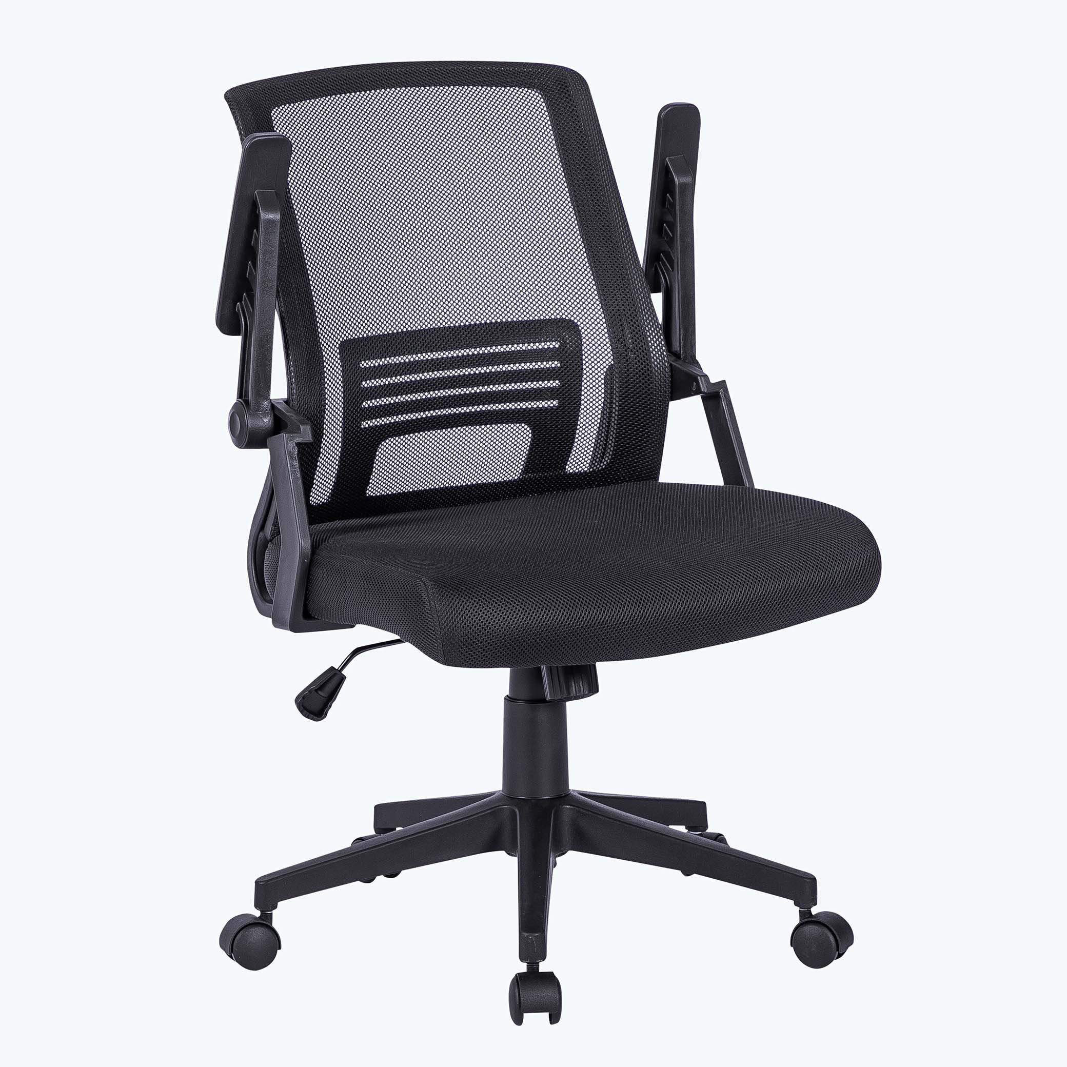 Inbox Zero Office Chair with Plastic Frame, Plastic, Swivel, Lumbar ...