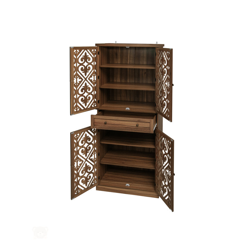 Bungalow Rose 4 Door Cabinet With 1 Drawer | Wayfair