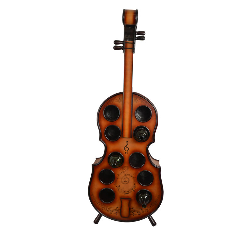 Three Star Im/Ex Inc. 10 Bottle Wooden Cello Wine Rack Bottle Holder ...