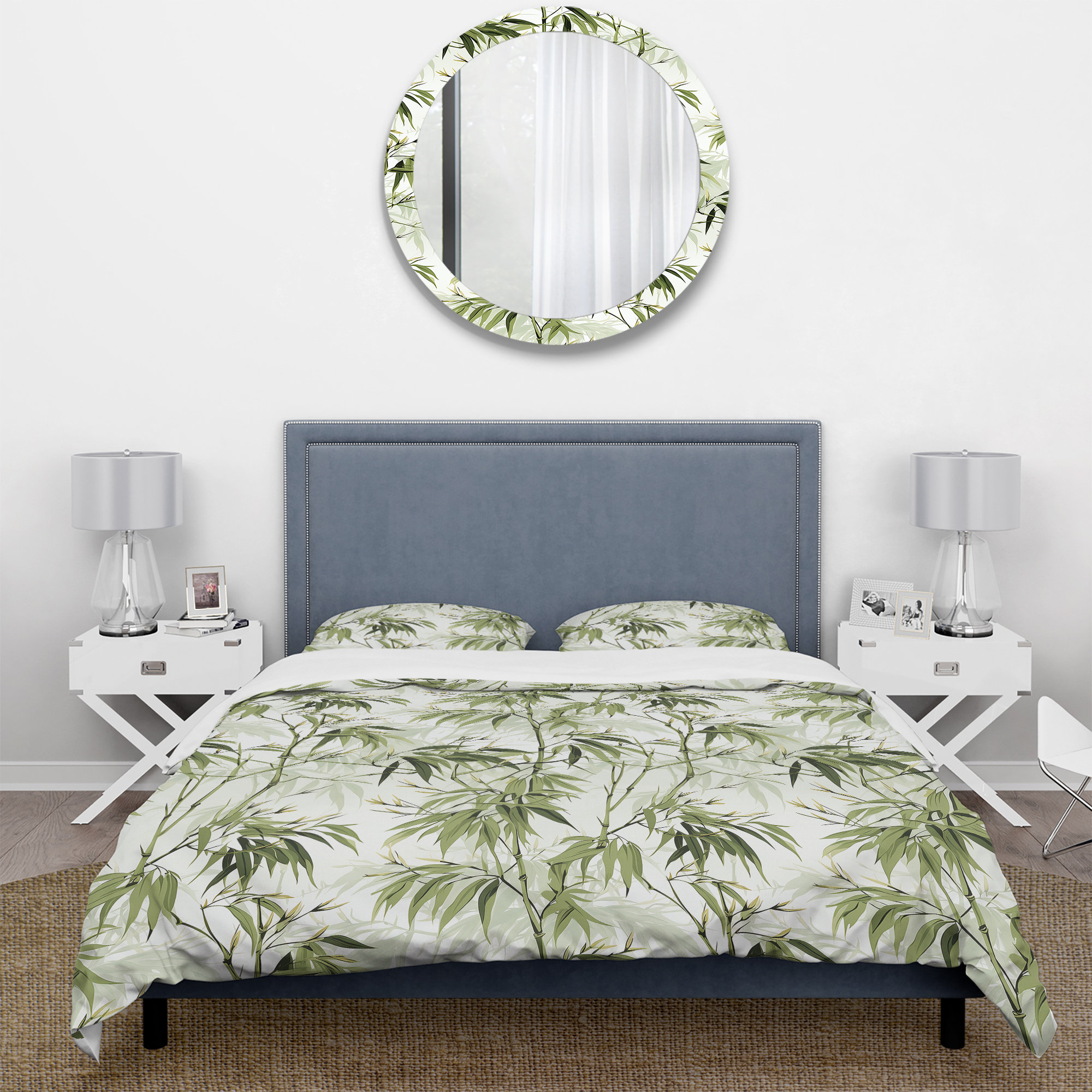 Design Art Bamboo Zen Tropical Pattern V Bedding | Wayfair