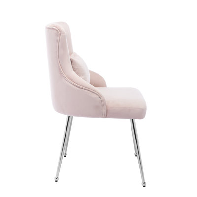 Mercer41 Dorsi Velvet Upholstered Button Tufted Modern Dining Chair ...