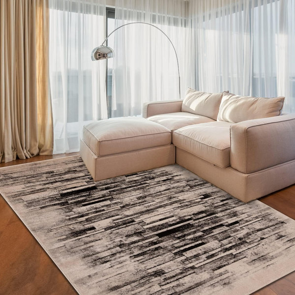 Superior Contemporary Modern Distressed Abstract Indoor Area Rug ...