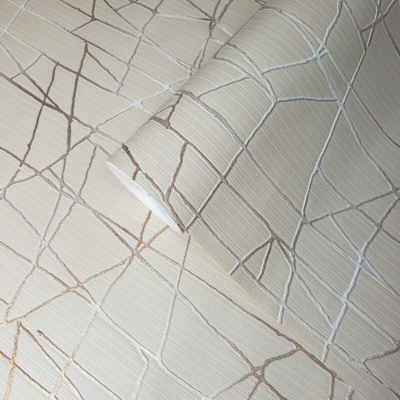 Zambaiti Parati Contemporary Wallpaper Metallic Textured Abstract Lines ...