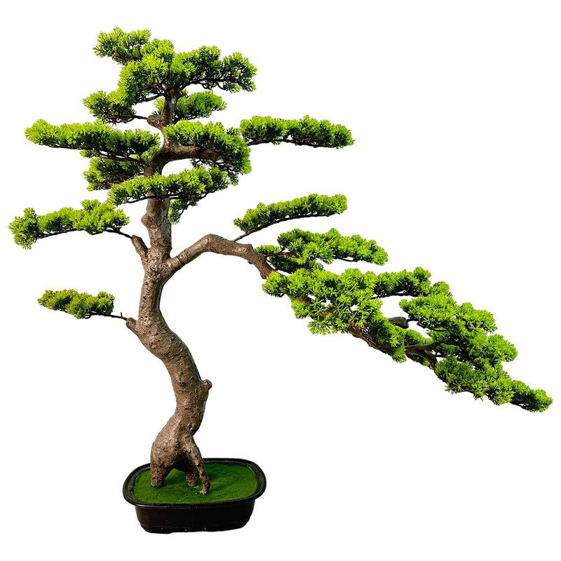 Hokku Designs 3ft(43in) Artificial Bonsai Tree Juniper Faux Plants ...
