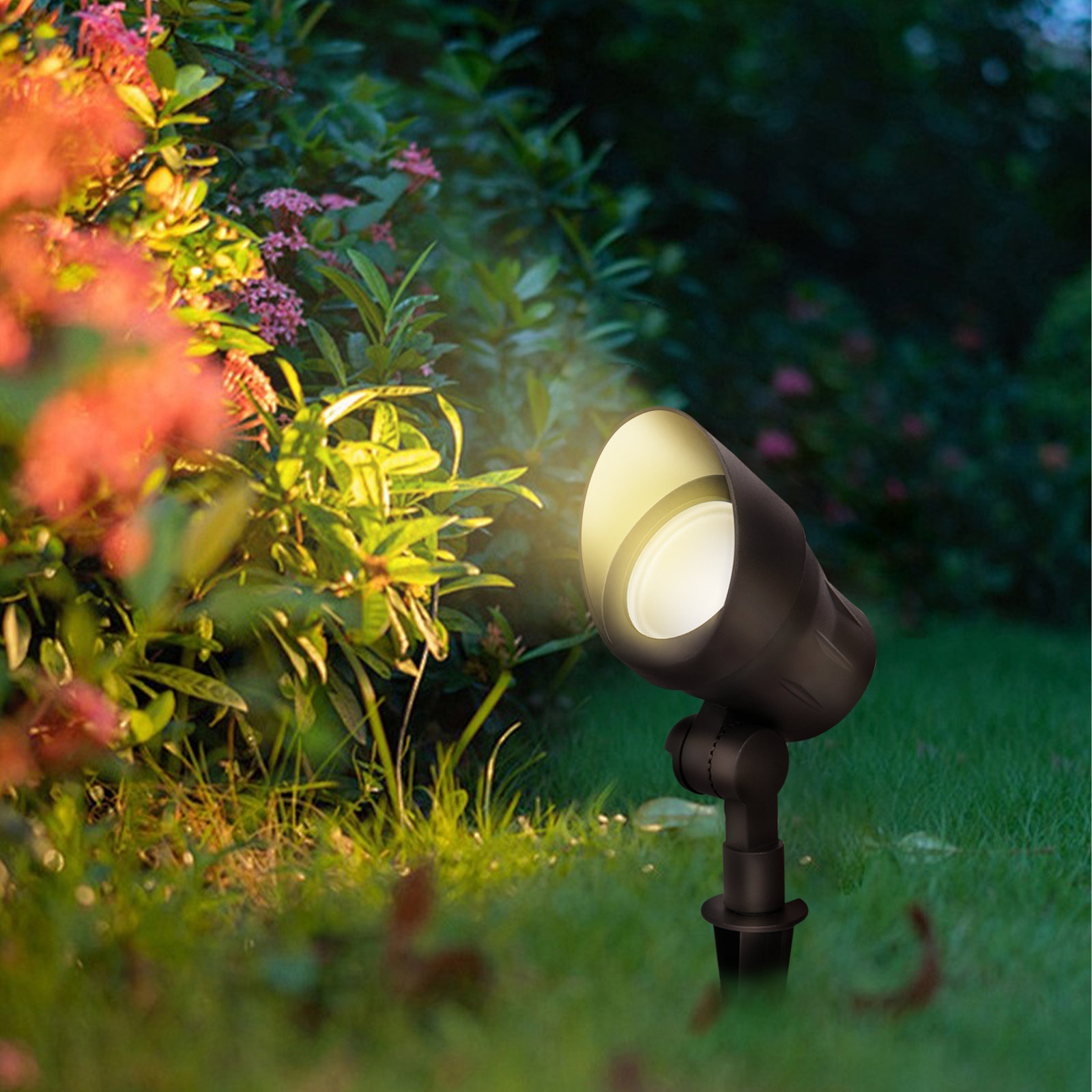 Sofiton Low Voltage 164 Lumens Bronze Outdoor Hardwired Integrated LED ...