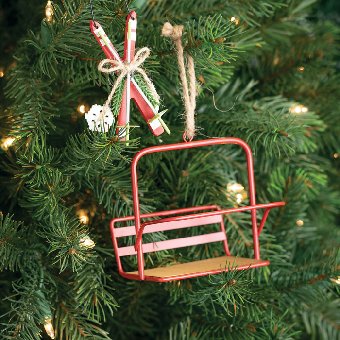 The Holiday Aisle® Metal Christmas Hanging Figurine Ornament & Reviews ...