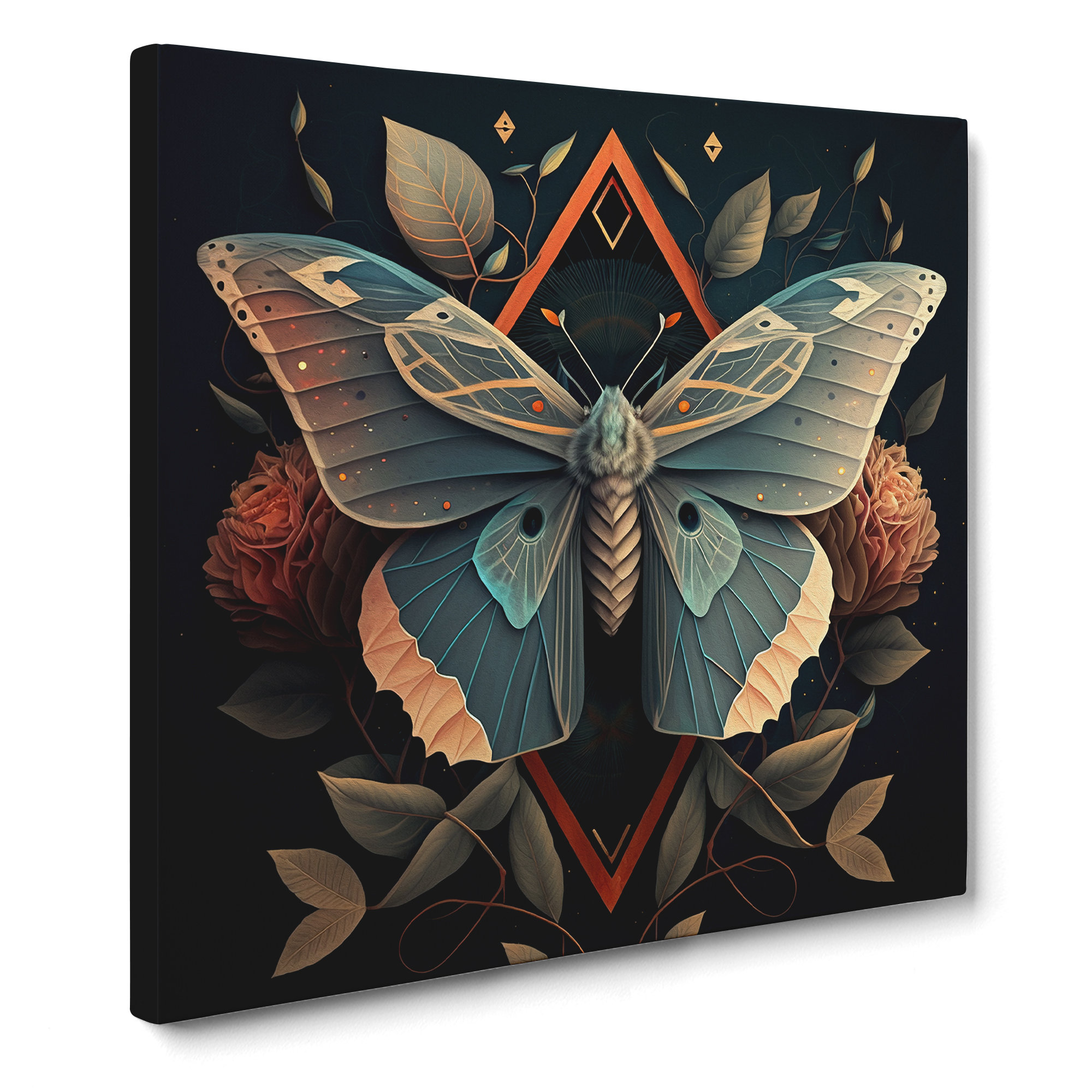 Brambly Cottage Moth Geometric - No Frame Art Prints | Wayfair.co.uk