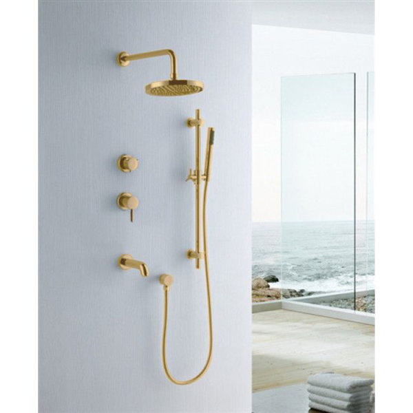 Juno Showers 12 Inch Stainless Steel Shower System with Thermostatic ...