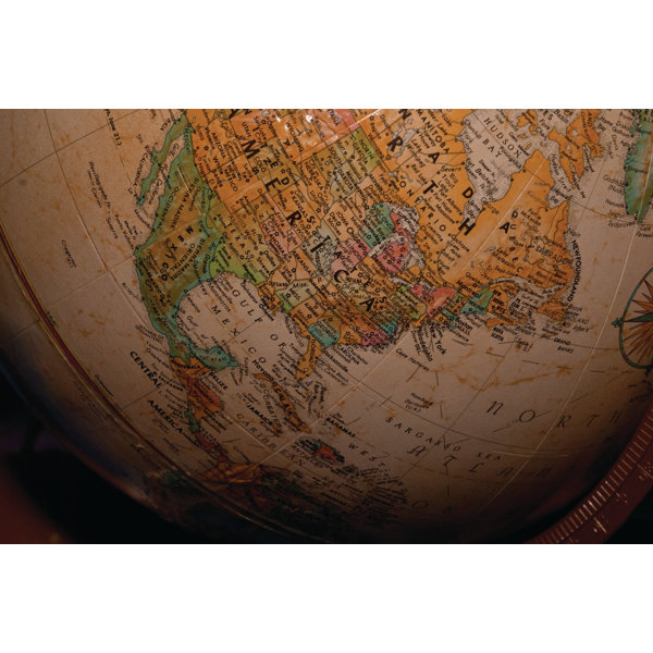 Breakwater Bay Antique Globe - Wrapped Canvas Graphic Art | Wayfair.co.uk