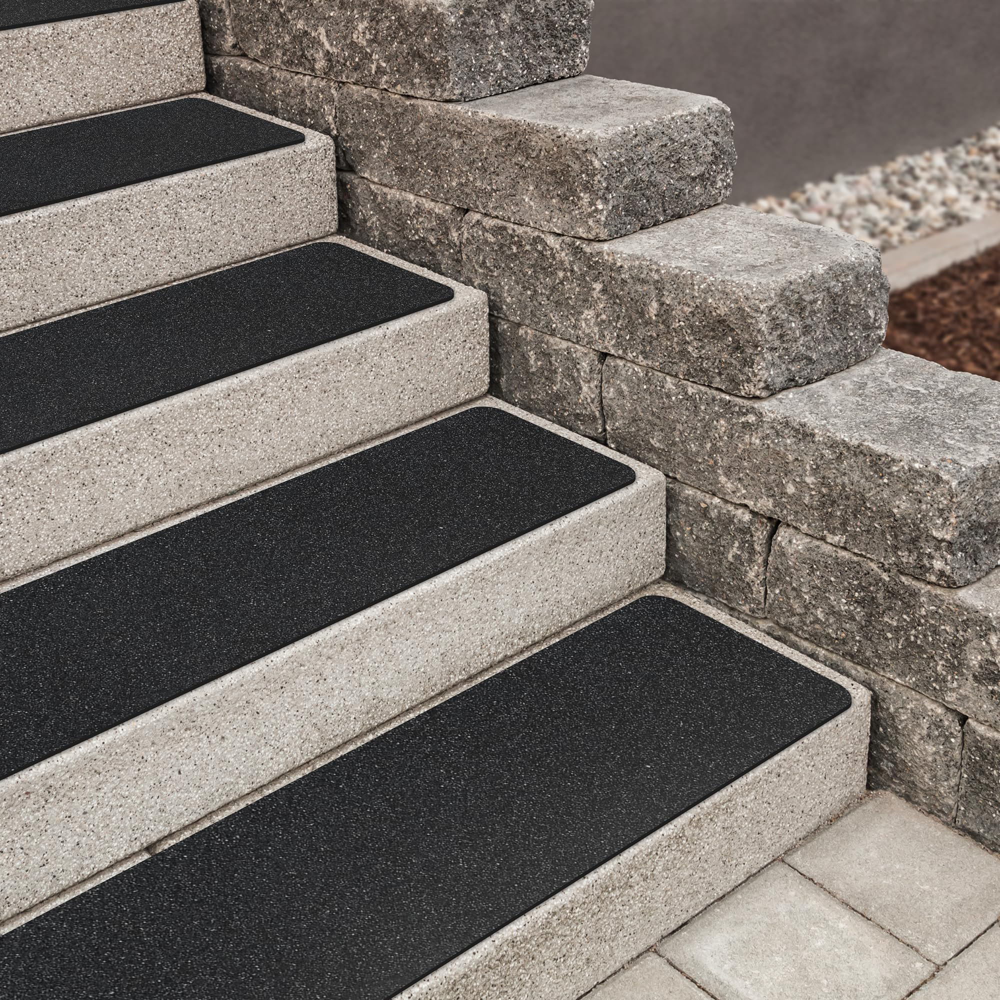 Latitude Run® 12-Pack 6" X 30" Pre-Cut Stair Treads 80 Grit Non-Slip ...