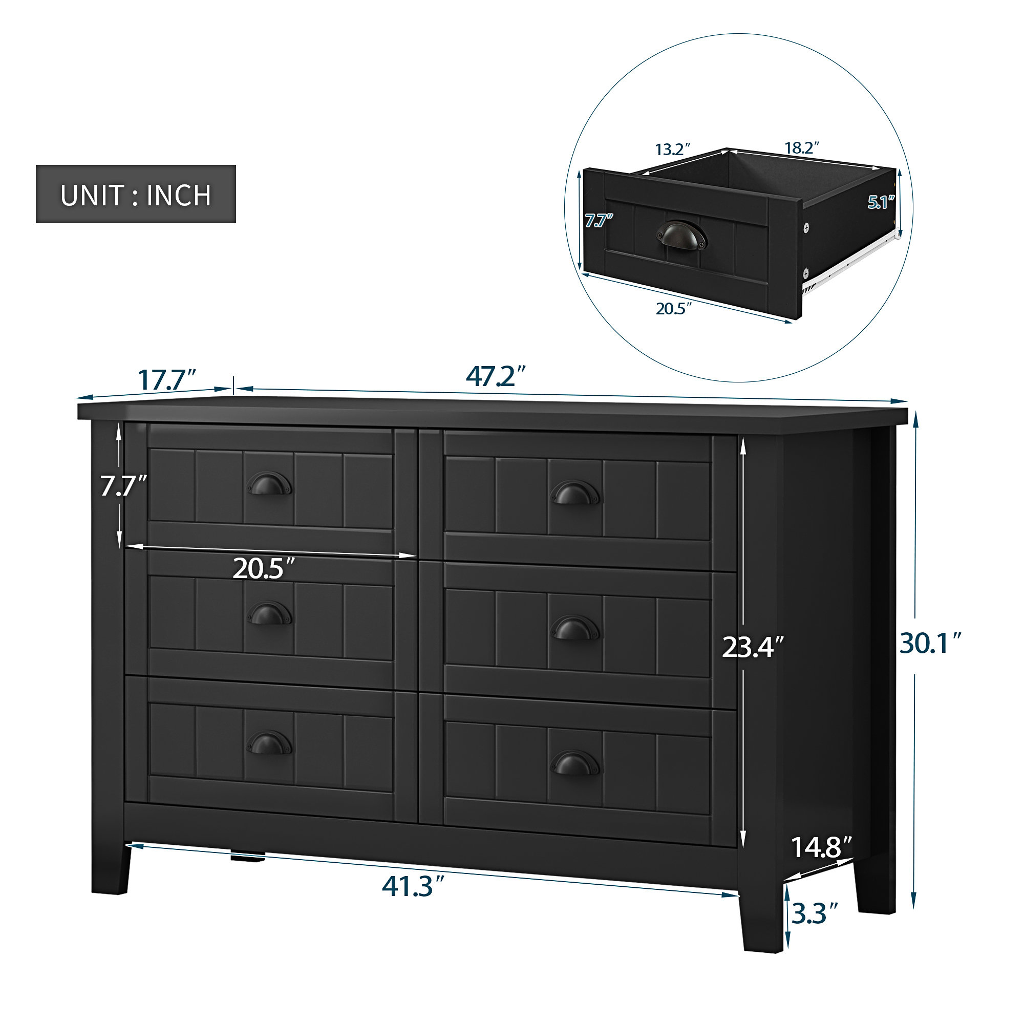 Latitude Run® Drawer Dresser BAR CABINET Side Cabinet | Wayfair