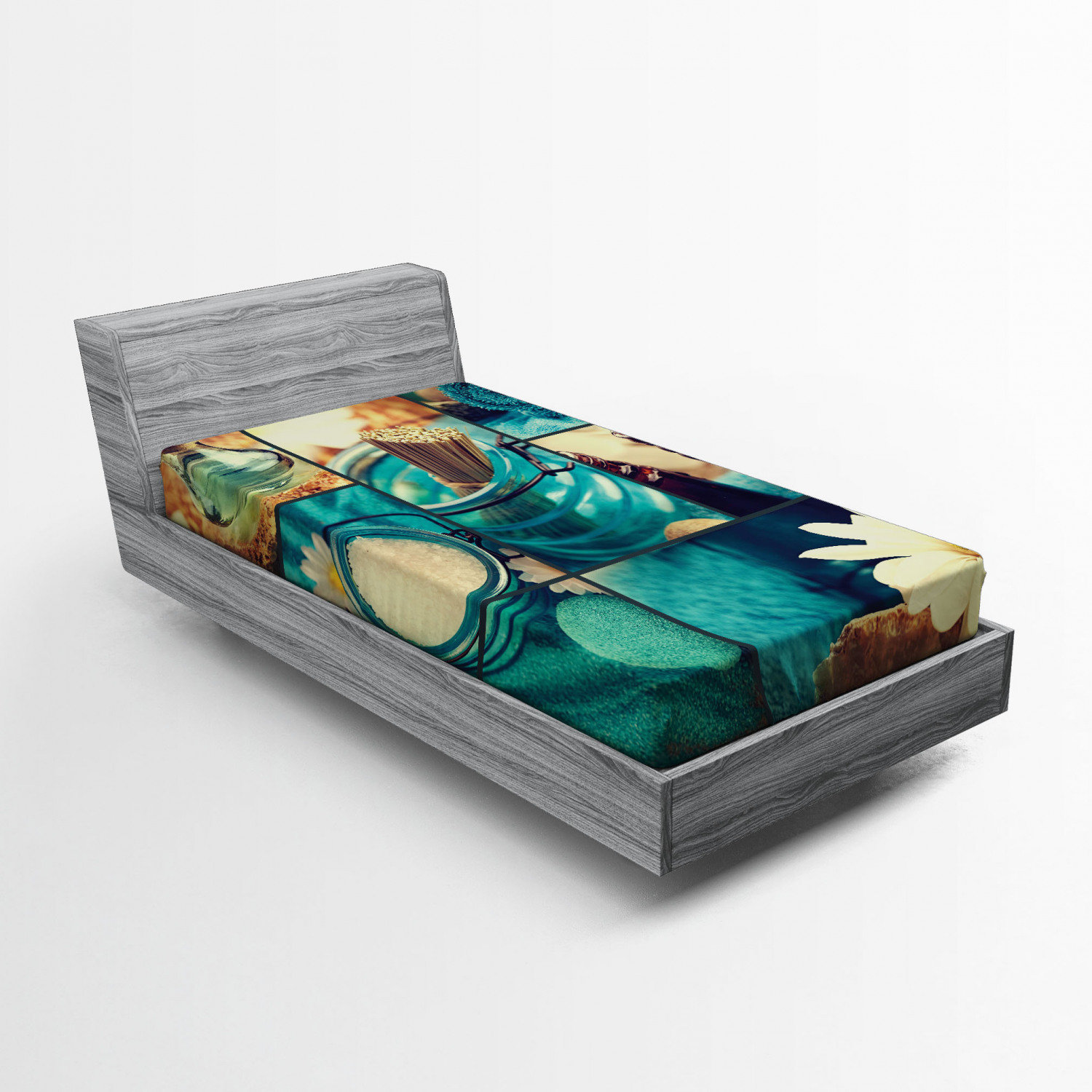 Ambesonne Spa Fitted Sheet | Wayfair