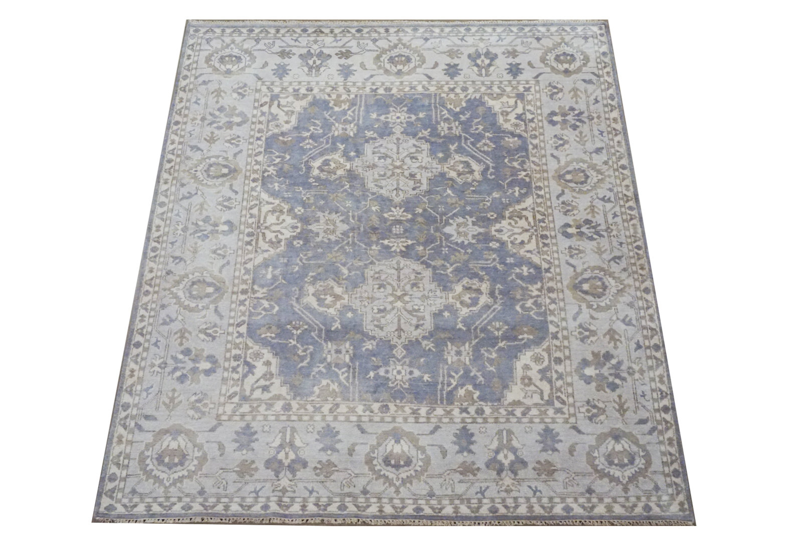 Kalili Rugs 8X10 Gray Oushak Hand-Knotted Rug | Wayfair