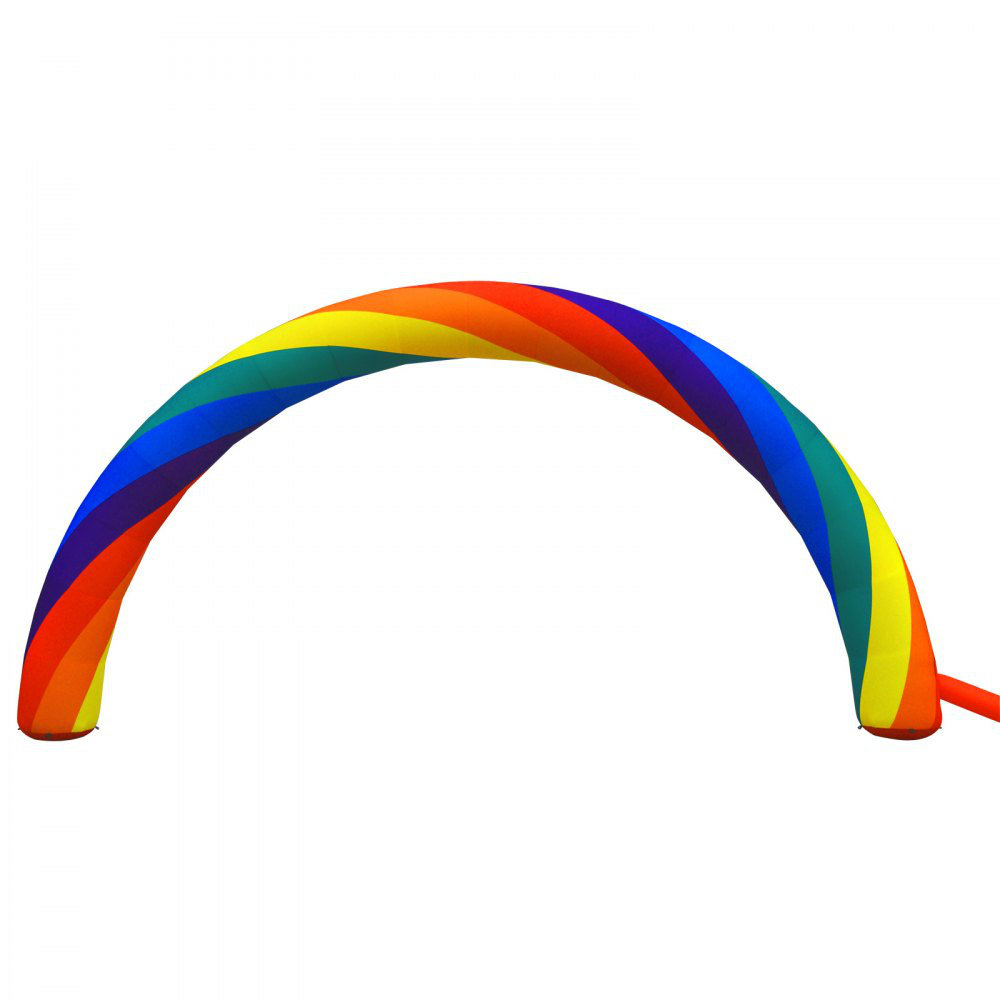 Brayden Studio® Inflatable Rainbow Arch 26ftx10ft with 110W Blower for ...