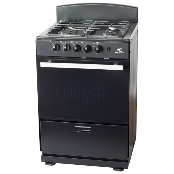Master-Chef 24" Freestanding Range With 3.0 Cft Oven Capacity - 4 ...