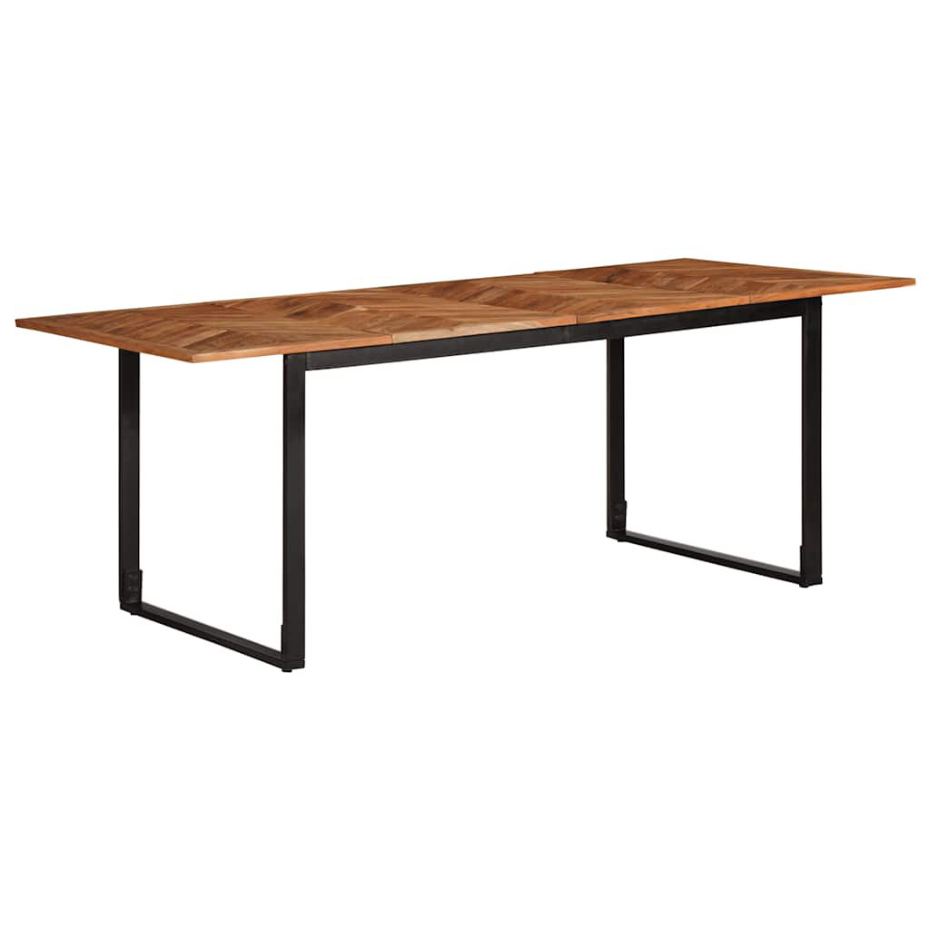 Williston Forge Dining Table 200X100x75 Cm Solid Wood Acacia | Wayfair ...