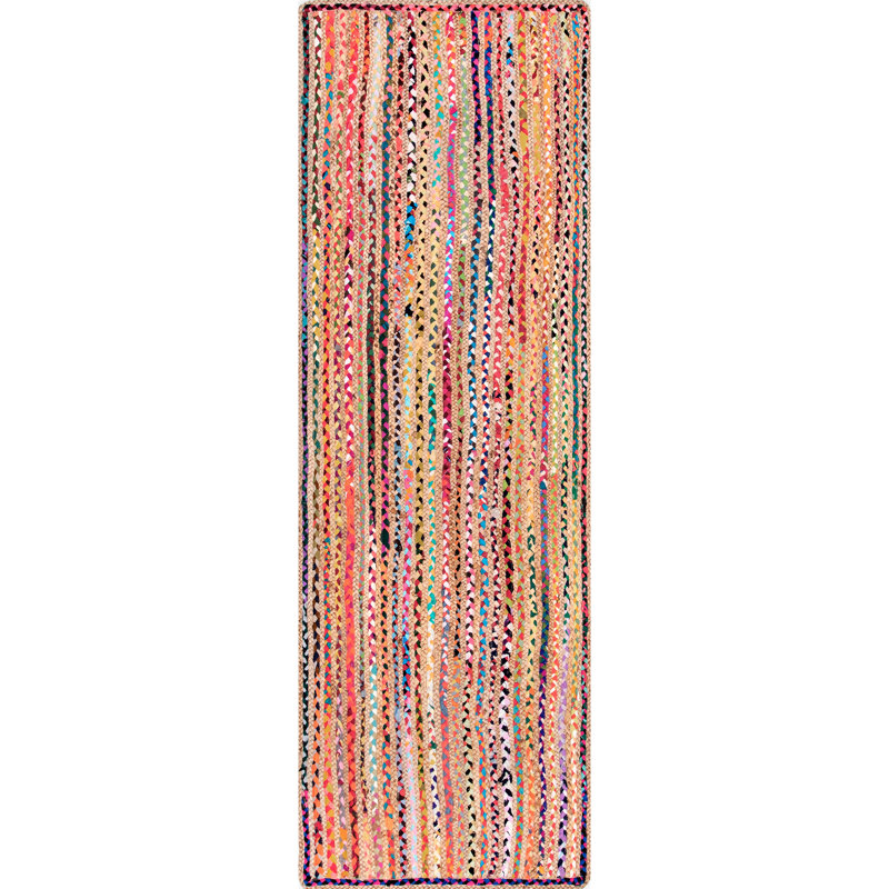 Bungalow Rose Lovetto Bohemian Handmade Braided Red Rug & Reviews | Wayfair
