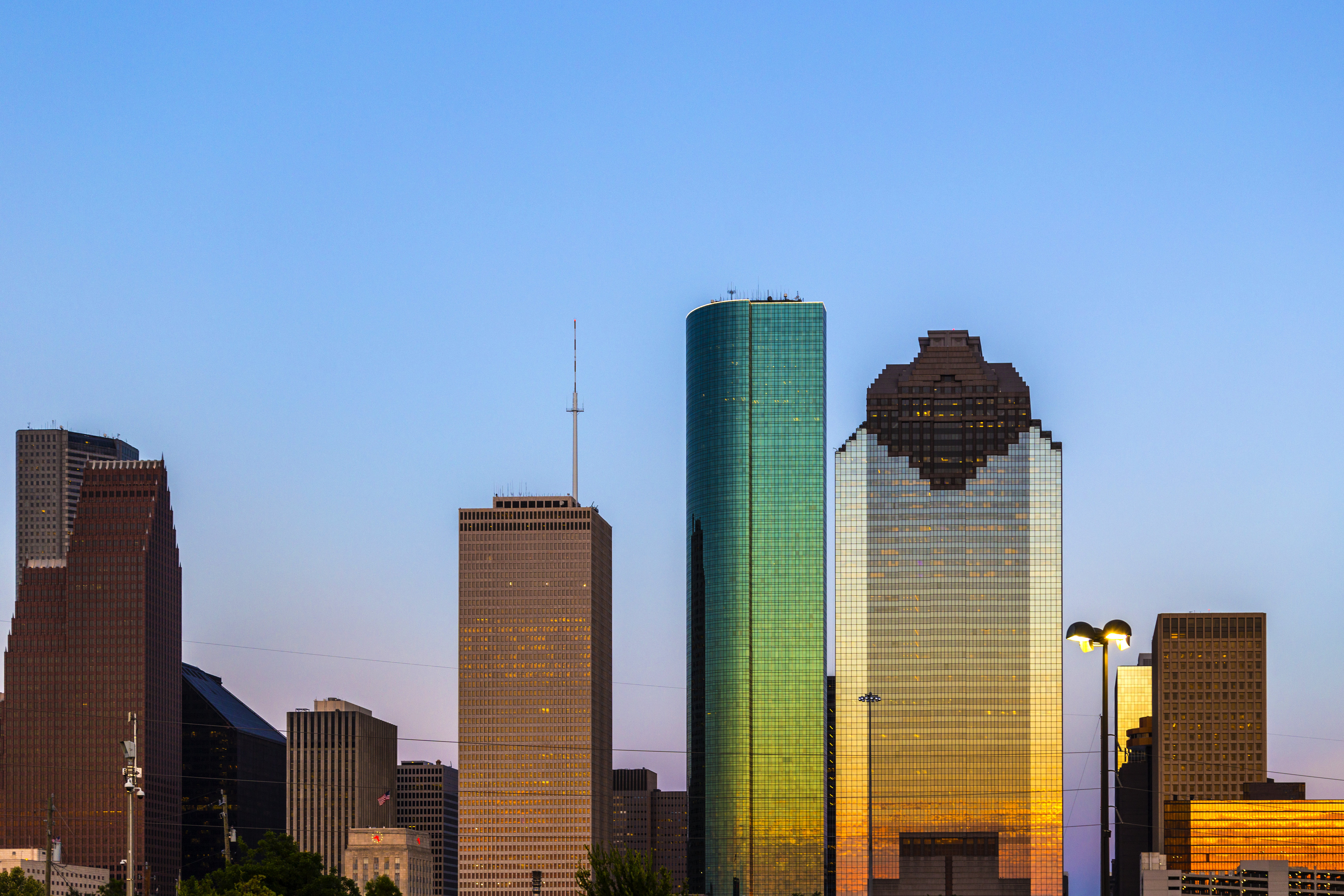 Latitude Run Aloysia Downtown Houston by Meinzahn - Wrapped Canvas ...