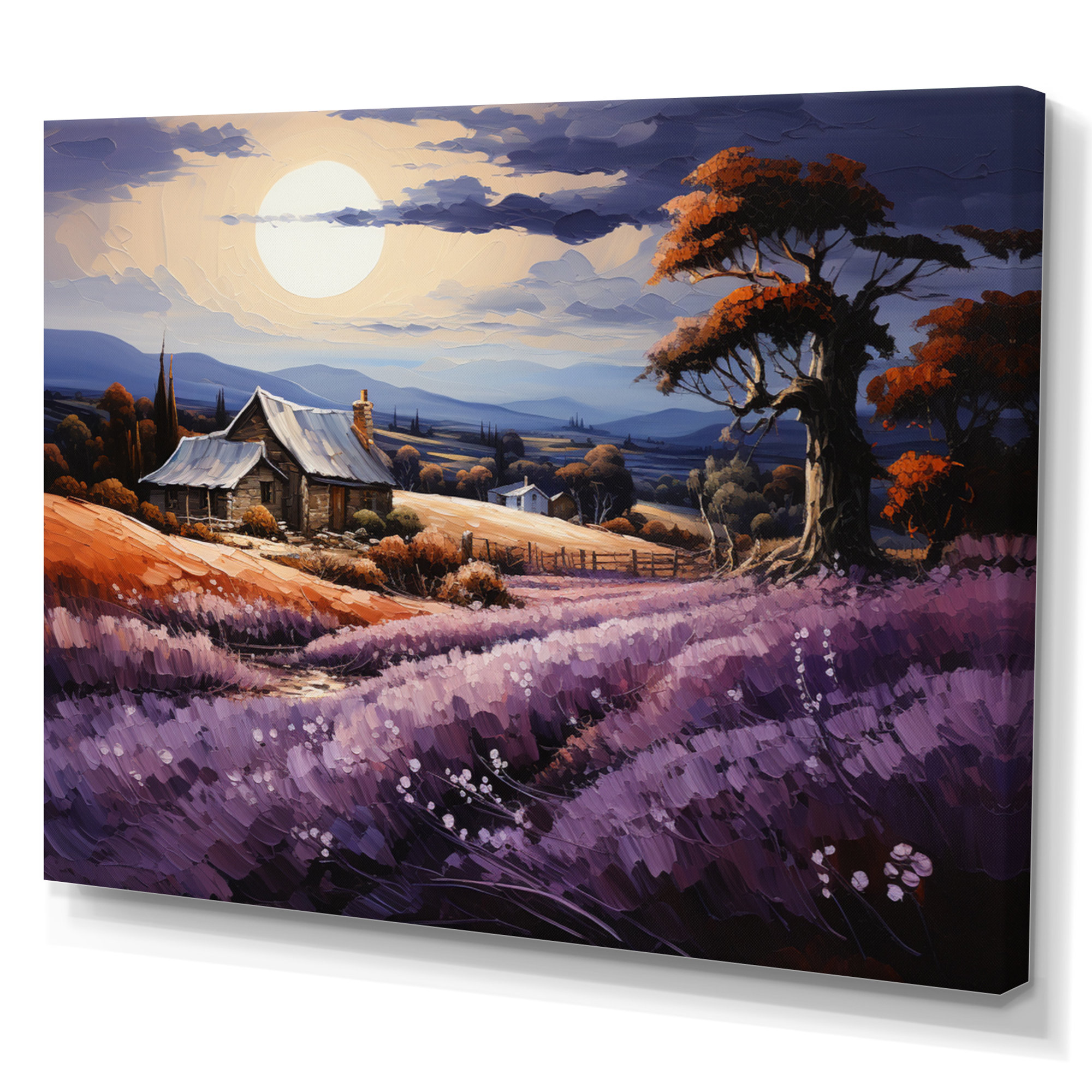 Red Barrel Studio® Countryside the Violet Field II - Print on Canvas ...