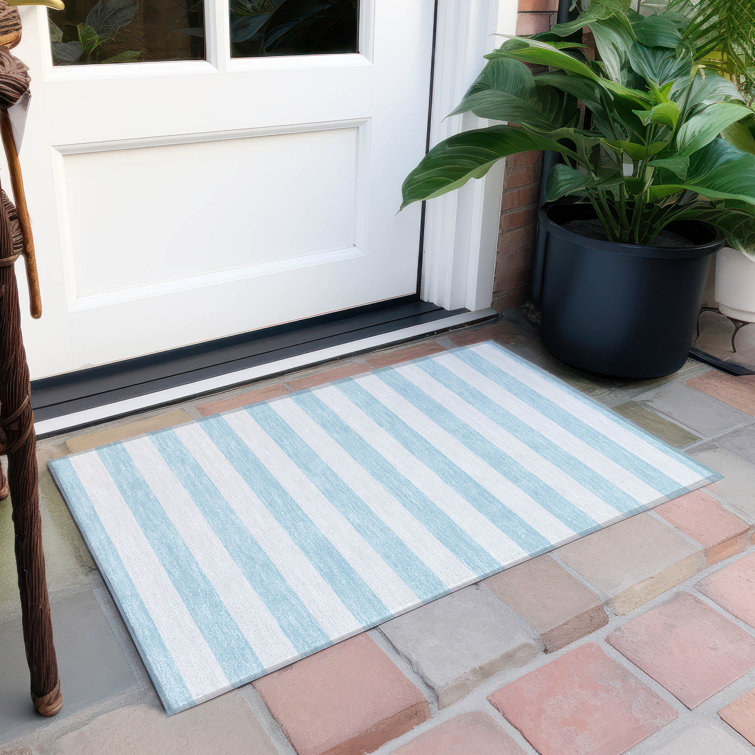 Langley Street Kinslee Striped Indoor / Outdoor Rug | Wayfair