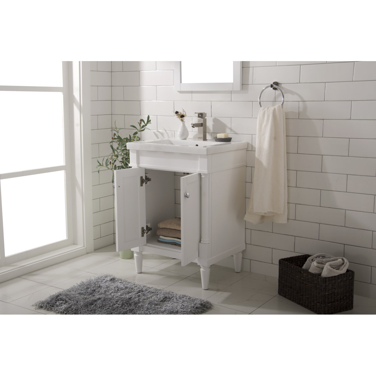 Highland Dunes Jaida 24" Single Bathroom Vanity Set & Reviews | Wayfair