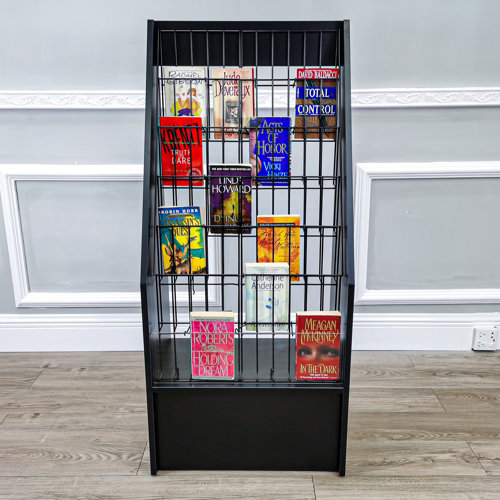FixtureDisplays Literature Rack Brochure Leaflet Stand 19 Inches Wide x ...