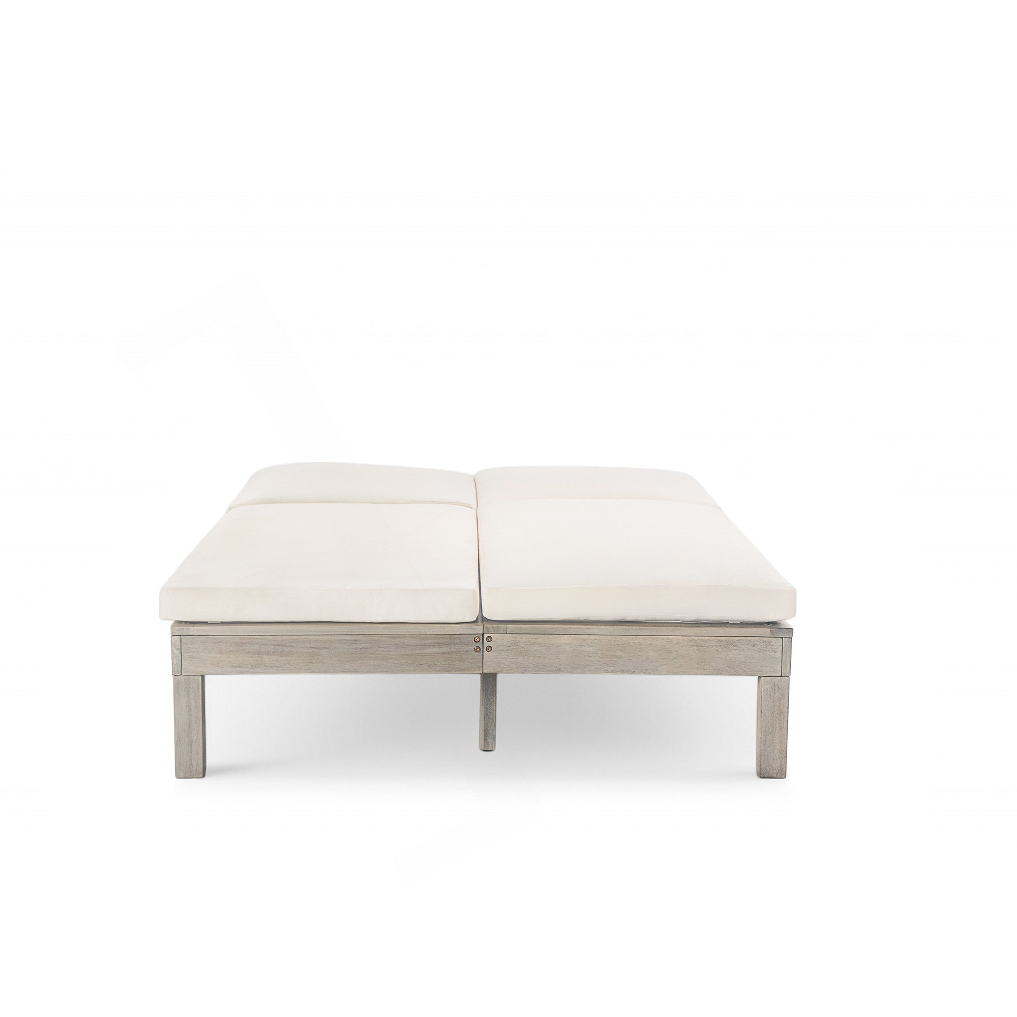 Hokku Designs 5-Position Adjustable Backrest Double Chaise Lounge ...