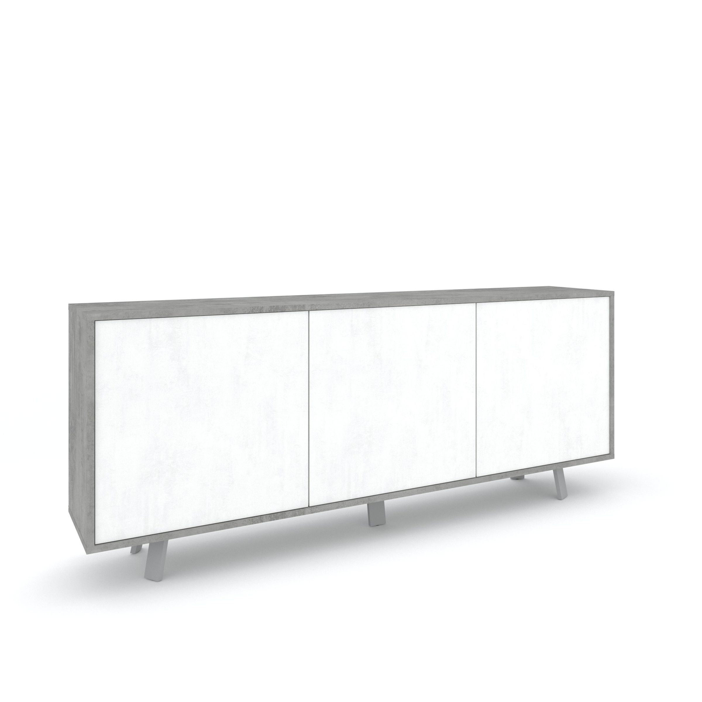 Metro Lane Sideboard 3 Doors Dairis Black Stone / White Stone | Wayfair.ie