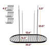 Prep & Savour Heavy-Duty Hanging Pot Rack, Stylish Alloy Steel Ceiling ...