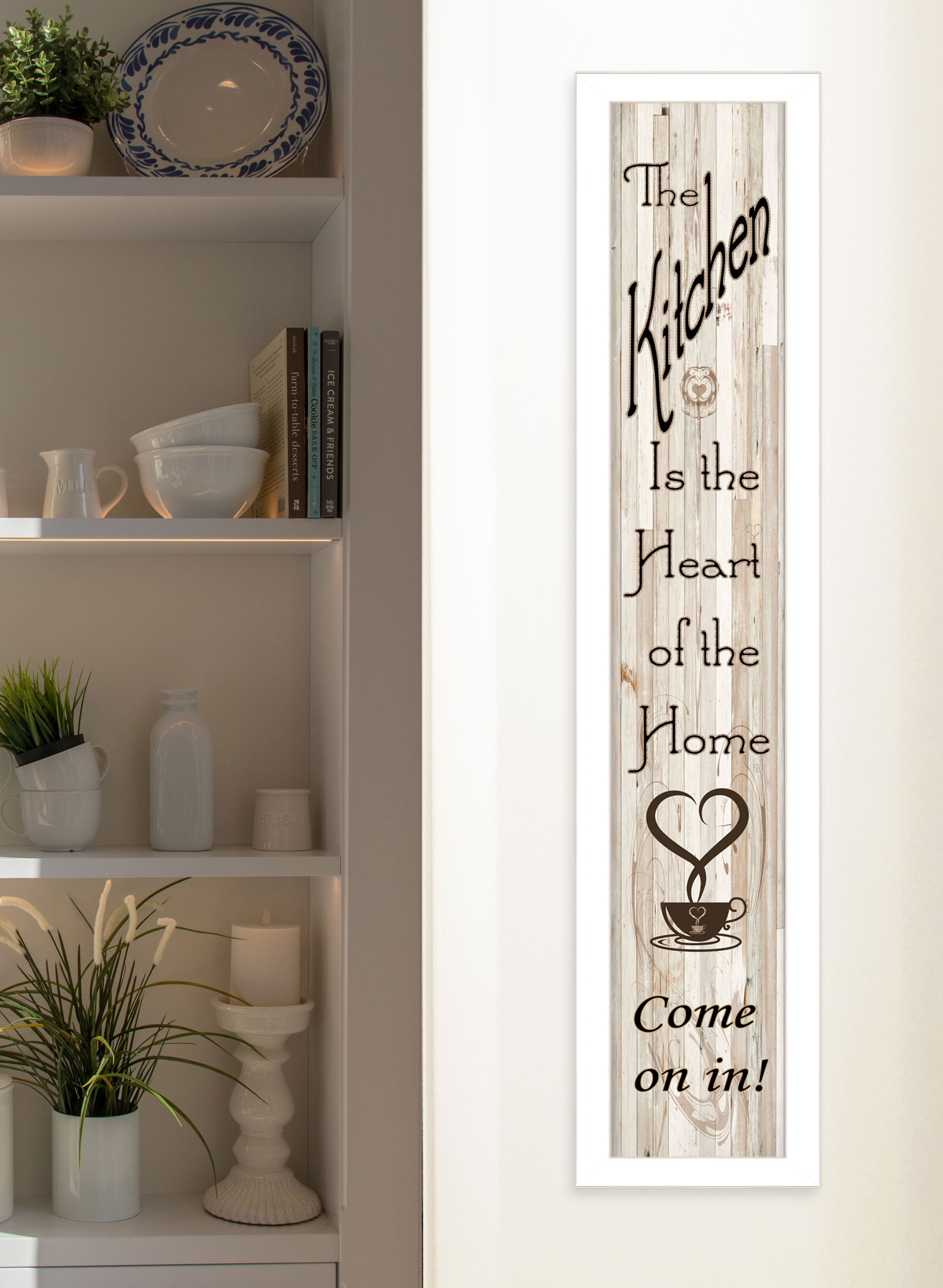 August Grove® Kitchen is the Heart of the Home - Framed Textual Art ...
