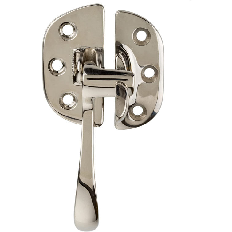 UNIQANTIQ HARDWARE SUPPLY Nickel Offset Left Ice Box Door Lever Latch ...