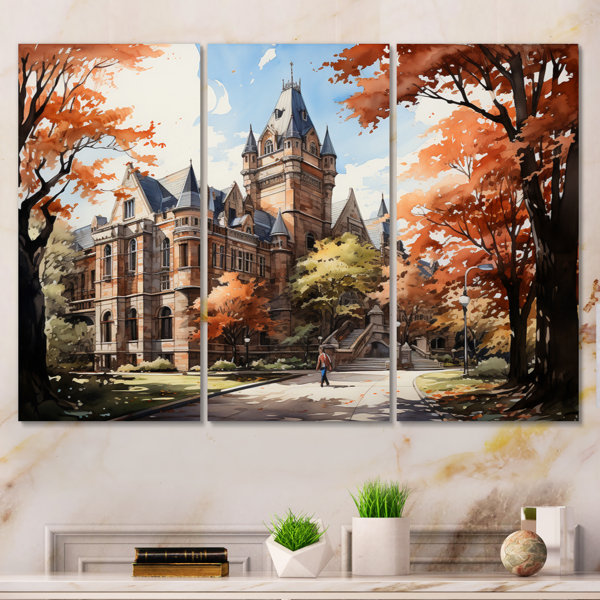 Winston Porter " College University Buildings Academic II " 3 - Pieces ...