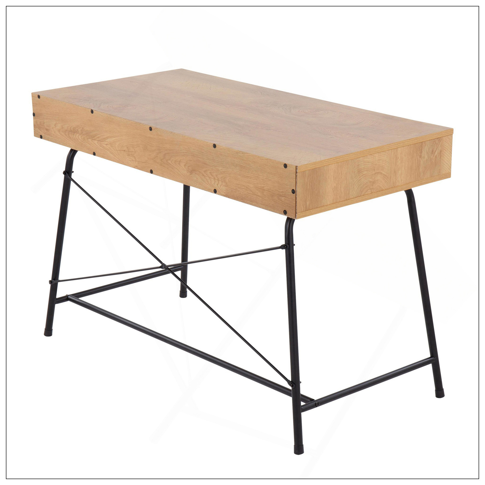 17 Stories Modern Industrial Desk With Sturdy Construction And Extra ...