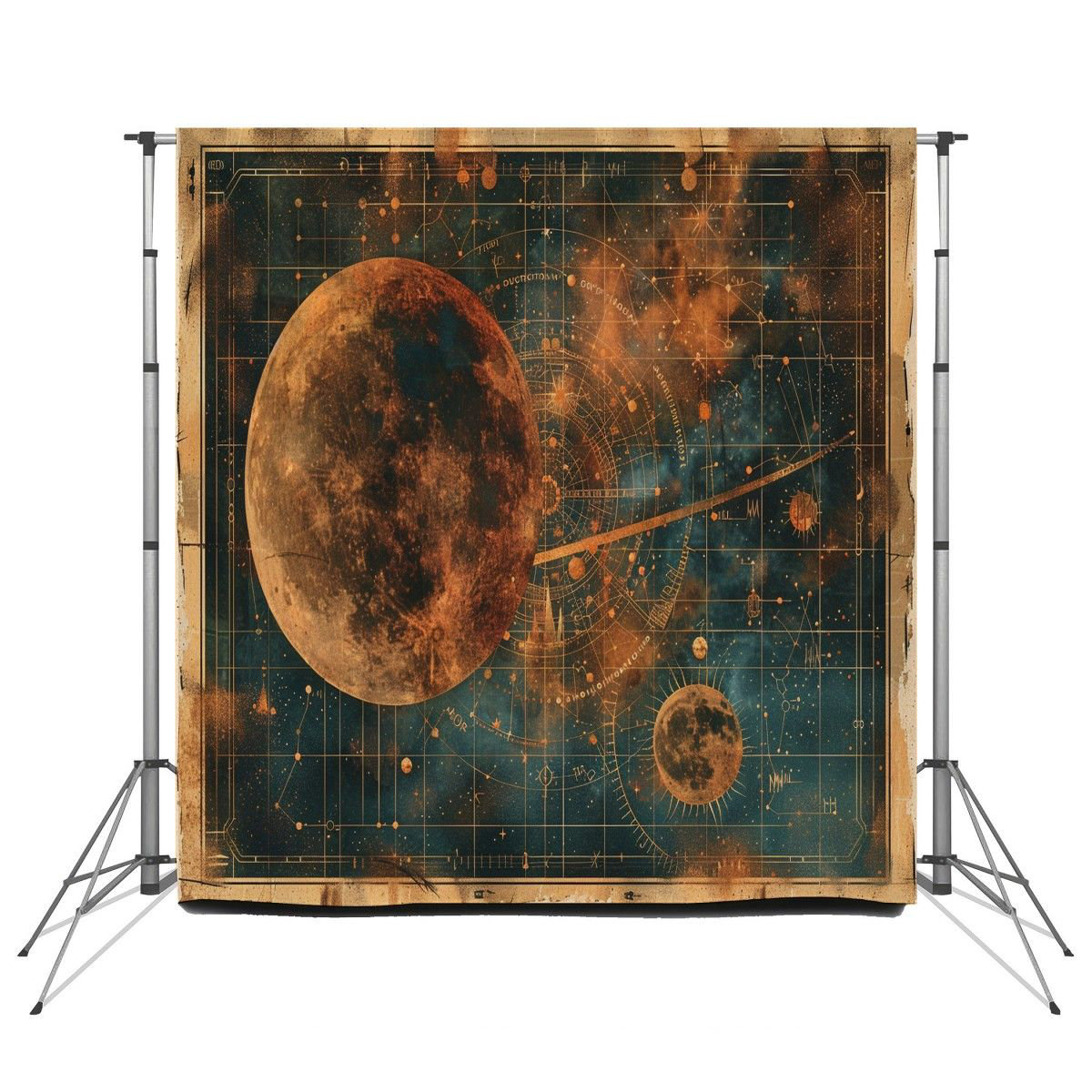 VisionDecor Astronomy Backdrop Science Large Planetary Bodies Photo ...