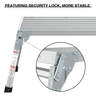 Arlmont & Co. Work Platform Aluminum Portable Bench Folding Ladder Ansi ...