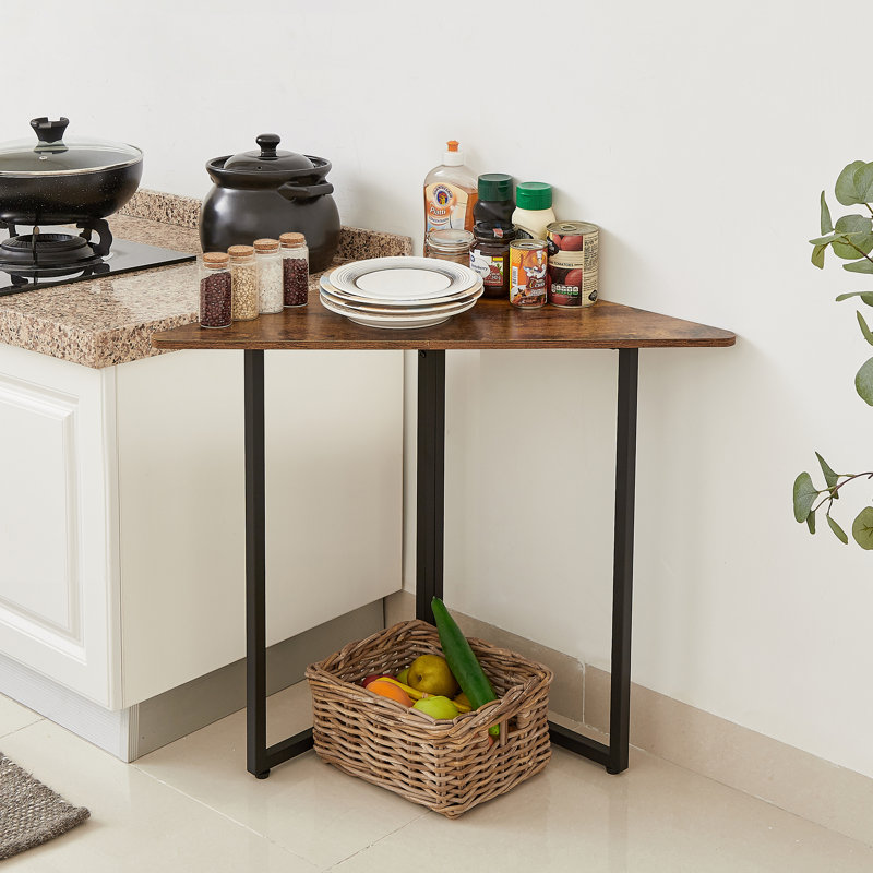 17 Stories Anari 25.59'' Tall Metal Frame Side End Table Small Desk ...