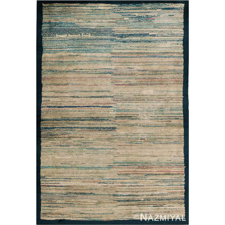 Nazmiyal Collection Rustic Small Antique Abstract Mongolian Rug | Wayfair