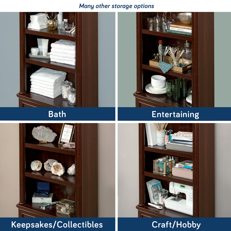 Darby Home Co Manahan Storage Bookcase & Reviews | Wayfair