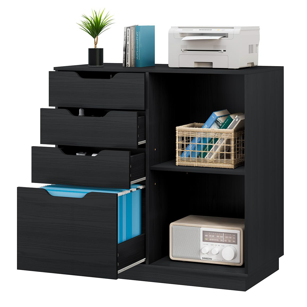 Latitude Run® Large 4 Drawers Lateral File Cabinets | Wayfair