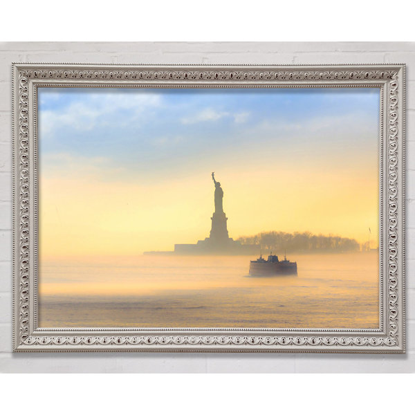 Bright Star Mist Over The Statue Of Liberty - Single Picture Frame ...